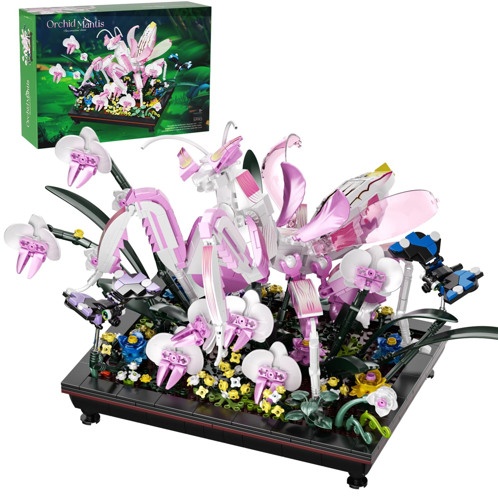 Click here for Gxjtyybs Orchid Praying Mantis Flowers Bonsai Buil... prices