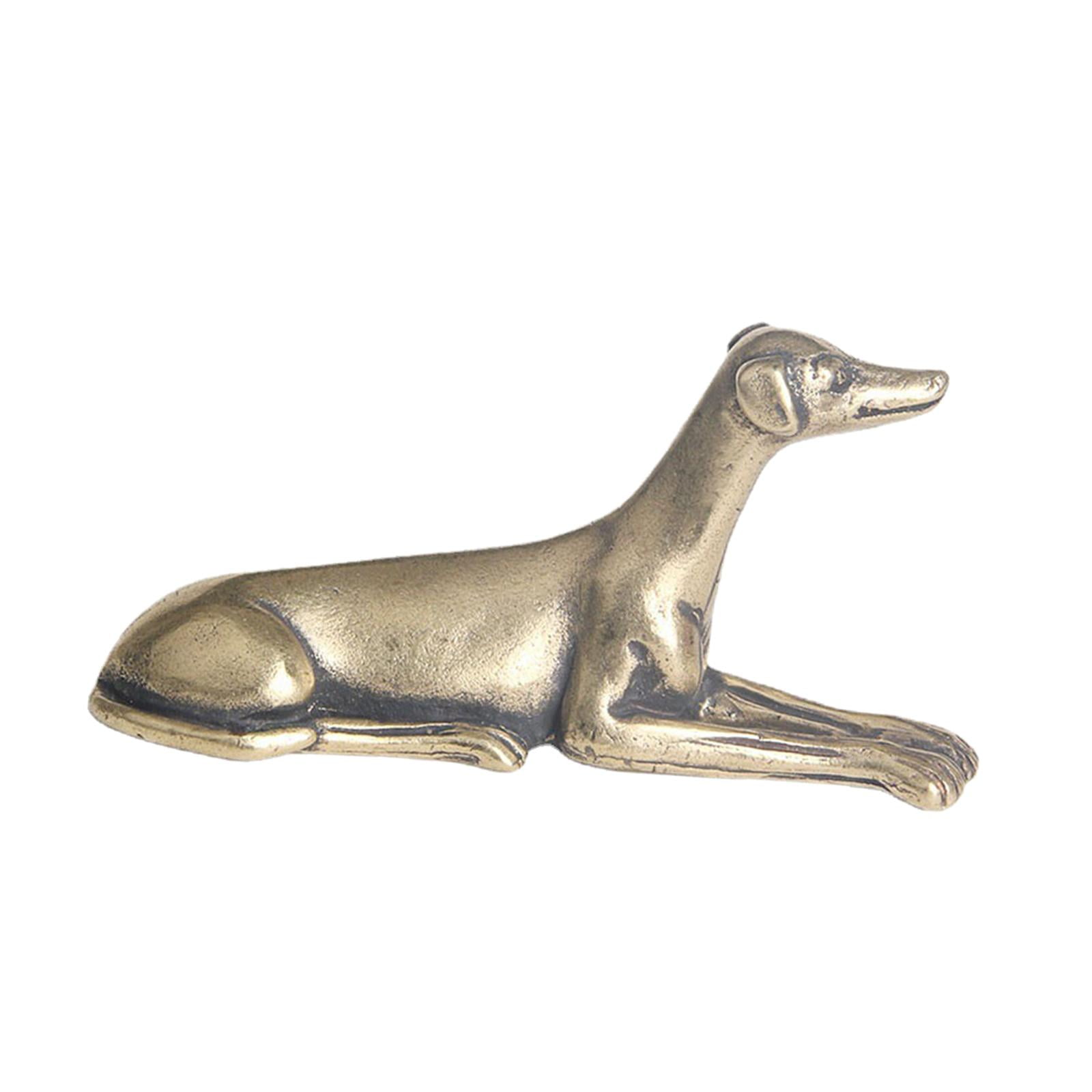 Vintage Style Dog Figurine Decorative Animal Statue Desktop Ornament ...
