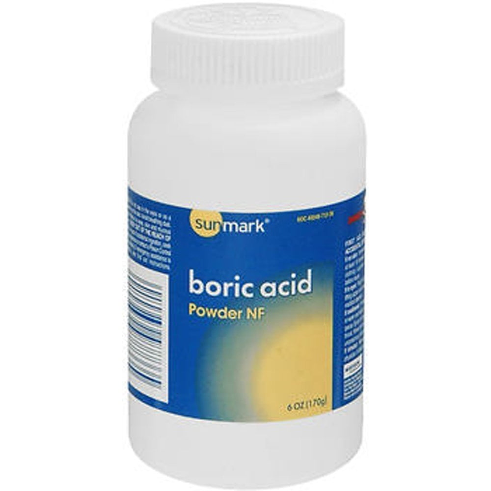 Sunmark Boric Acid Powder NF, 6 Oz. - Walmart.com - Walmart.com