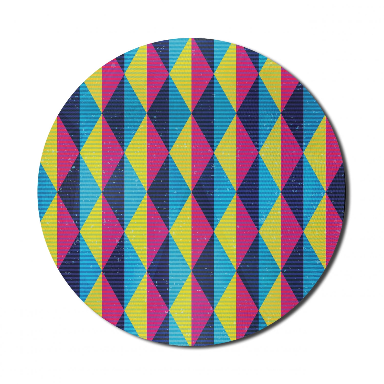 Vintage Mouse Pad for Computers, Sixties Inspired Triangles with Grunge ...