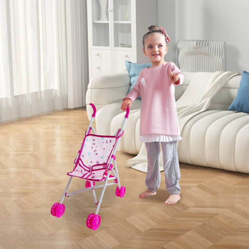 Click here for Hlonk Pretend Play Foldable Doll Stroller Toddler... prices