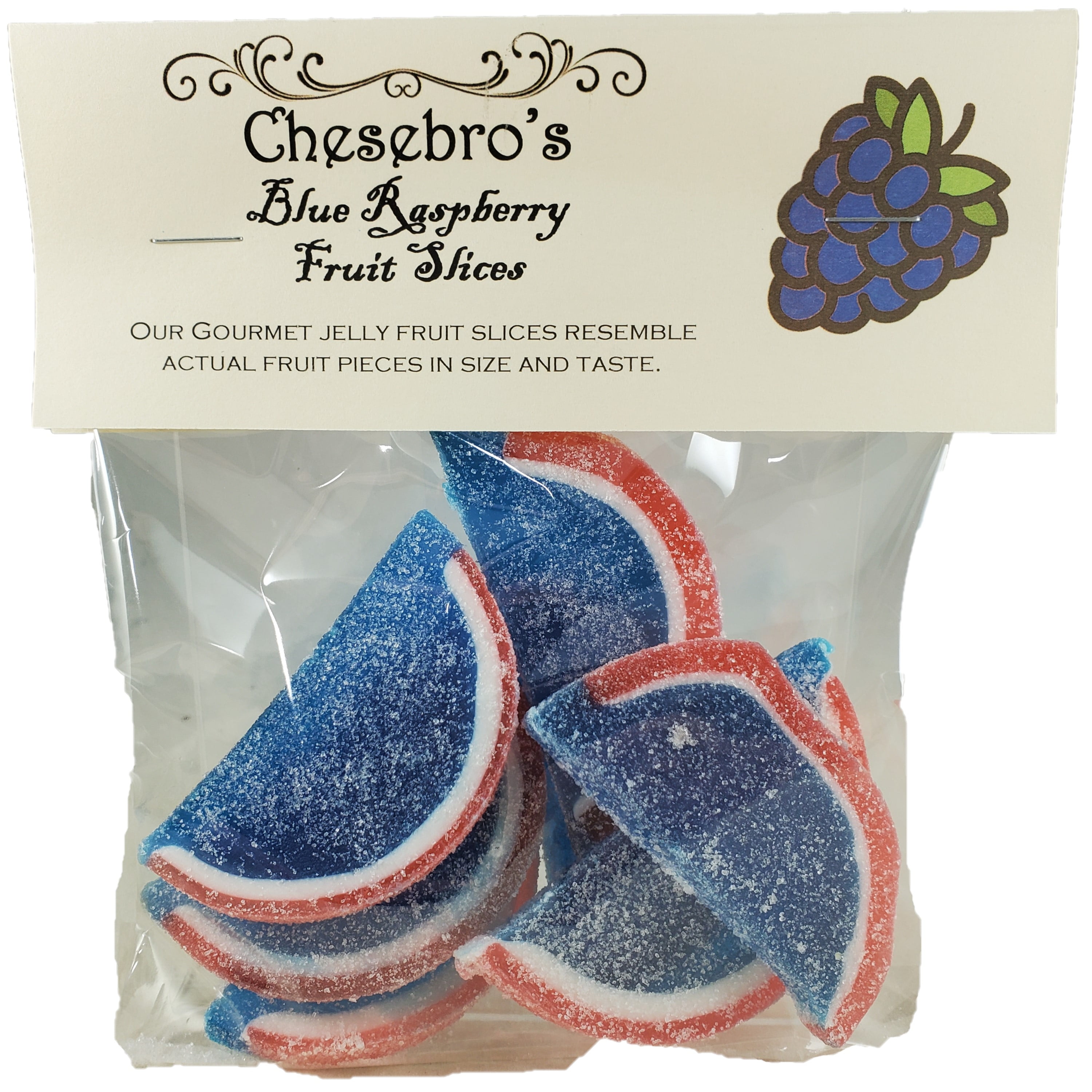 Gourmet Blue Raspberry Flavor Jelly Fruit Slices - Walmart.com