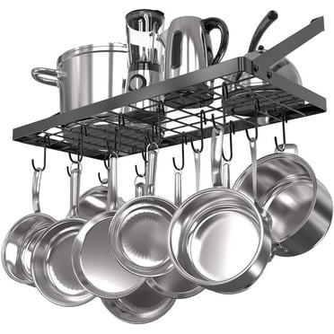 Concept Housewares Rectangular Ceiling Mounted Pot Rack - Walmart.com