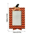 7.87 in. Halloween Scary Pumpkin Picture Frames — Bold Shape with Eerie ...