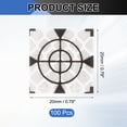 Uxcell Survey Reflector Target (20x20mm, White)(100 Pcs) Self-Adhesive ...
