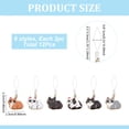 12Pcs 6 Styles 304 Stainless Steel Threaders Cat with Alloy Enamel ...