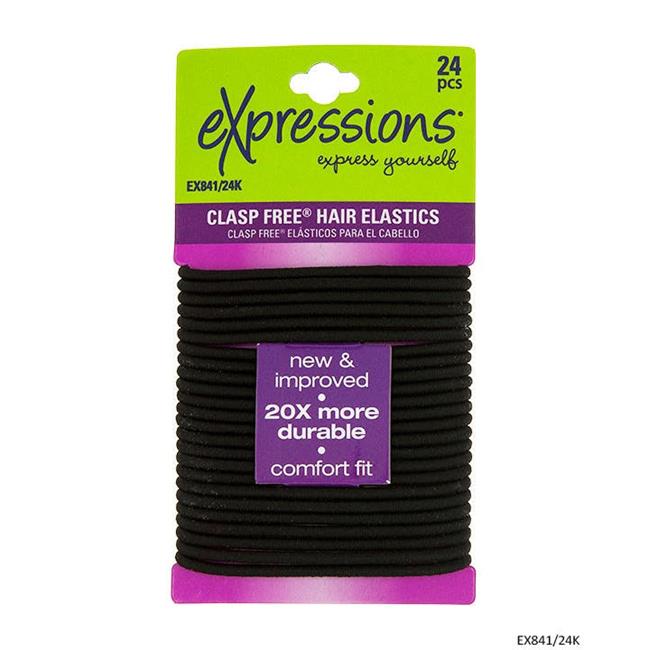 DDI 2334374 Black Clasp-Free Elastic - 24 Piece Case of 48 - Walmart.com