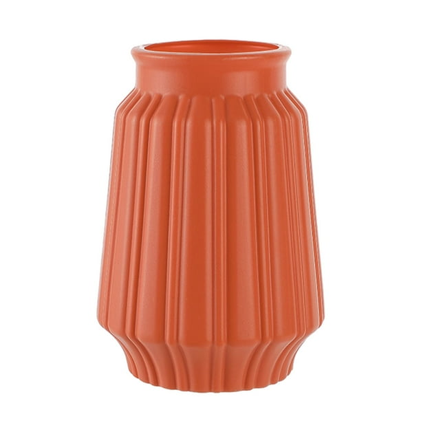 Ustyle Reddish Orange Eye-catching Flower Vase For Unique And Elegant ...