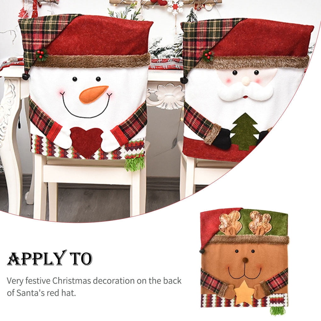 Click here for Xingzhi 3d Xmas Chair Cover Cartoon Santa Claus El... prices