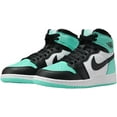 Jordan Air 1 Retro High OG Grade School Shoes White/Black-Green Glow ...