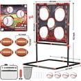 Football Toss Game Outdoor Toy for Kids Ages 3-8 for Backyard Beach ...