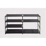 Free Shipping! Mainstays Shoe Rack Storage Organizer 4-Tier Rich Black ...