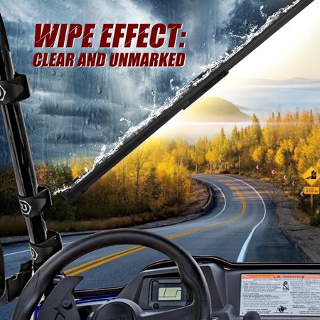 Universal UTV Hand Front Operated Windshield Wiper Kit Compatible with ...
