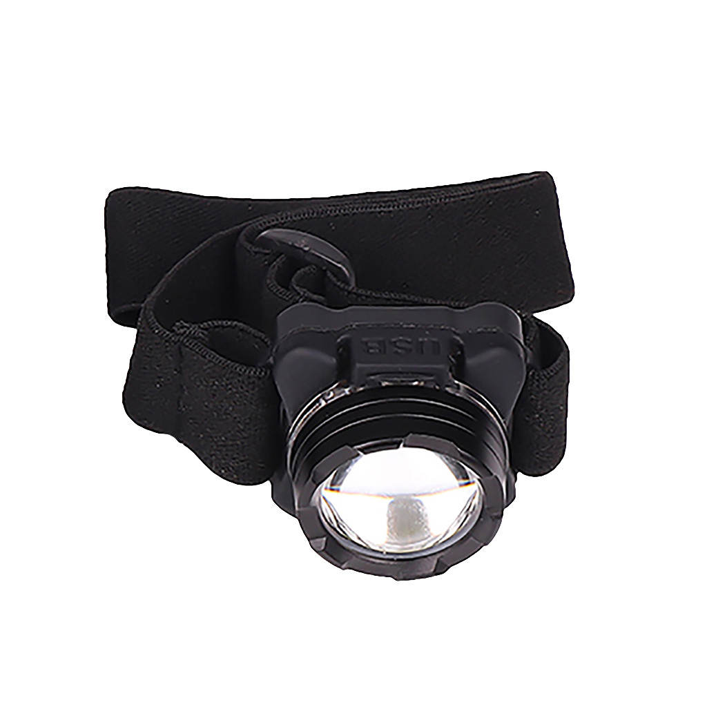 Hanas LED Mini Headlight Outdoor Red White Light USB Charging Light ...