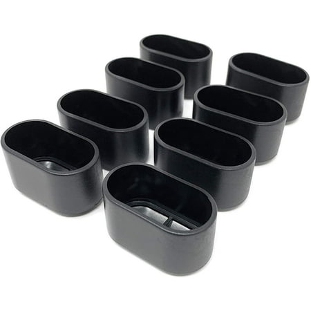 8 Pack Chair Leg Caps 30x15mm Oval Tubing Garden Chair Leg Caps ...