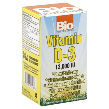 Bio Nutrition Inc. Vitamin D3 12000 IU, 50 Ct - Walmart.com
