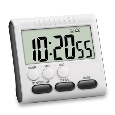 Mainstays Digital Kitchen Timer, Magnetic Countdown Count up Timer with ...