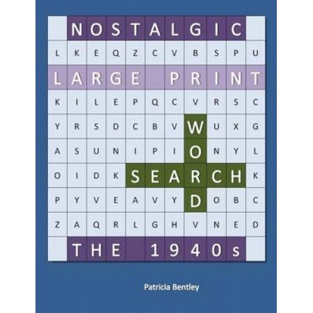 Nostalgic Large Print Word Search: The 1940s [Large Print] | Walmart Canada