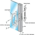 C 1280 | Mortise Style Sliding Patio Door Handle Set - Replace Old or ...