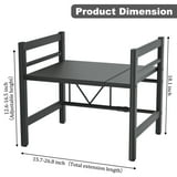 stusgo Extendable Microwave Shelf, Adjustable 2-Tier Toaster Oven Rack ...