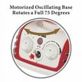 Optimus Retro Design Oscillating Fan Heater, Red - Walmart.com