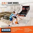 KFFKFF Foldable Basketball Arcade Game, Indoor Double Shot Basketball ...