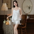 Defitshape Womens Cute Pajamas Set Cotton Vintage Victorian Pjs Soft