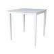 Solid Wood 36 inch Square Dining Table in White - Walmart.com