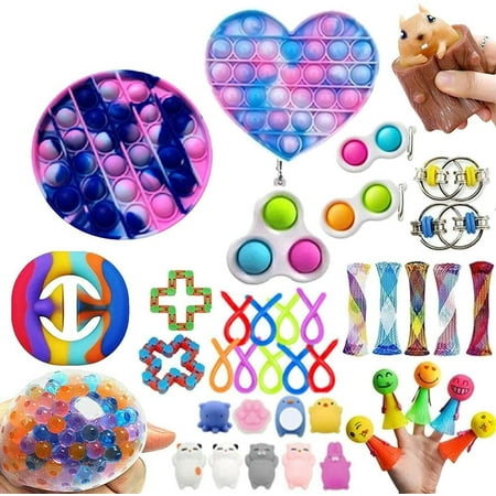 IGUOHAO Sensory Fidget Toy Set,Fidget Toys Anti-Anxiety Tools and ...