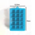 Silicone Ice Cube Mold with 15 Cavities for Drinks and Snacks with Leak ...