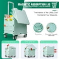 Foldable Utility Cart Folding Portable Rolling Crate with Magnetic ...