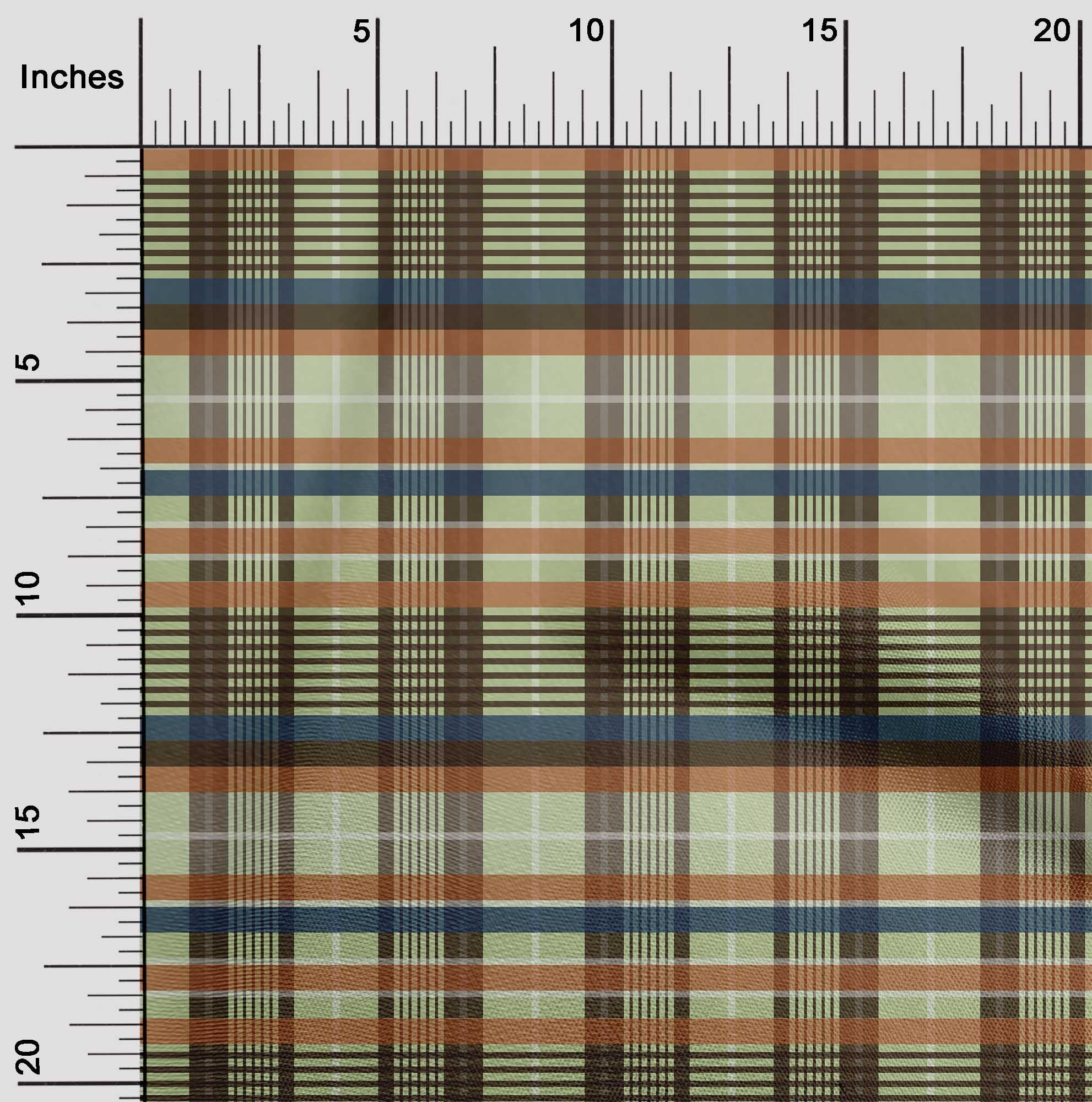oneOone Organic Cotton Voile Fabric Madras Check Print Fabric By The ...
