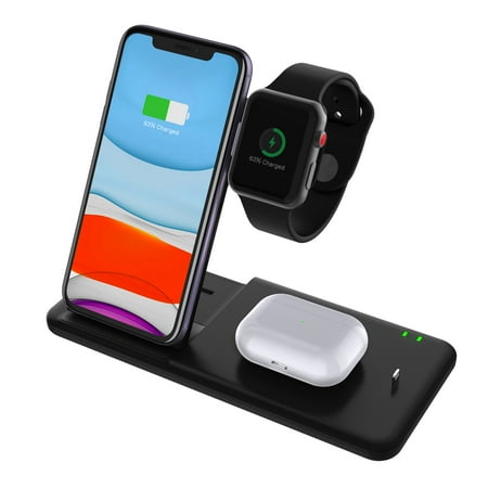 Wireless Charger, 4 in 1 wireless charger with adapter Inductive ...