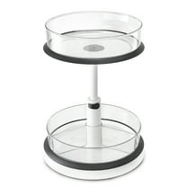 Sorbus 2-Tier Clear Lazy Susan - Rotating Kitchen Organizer - Walmart.com