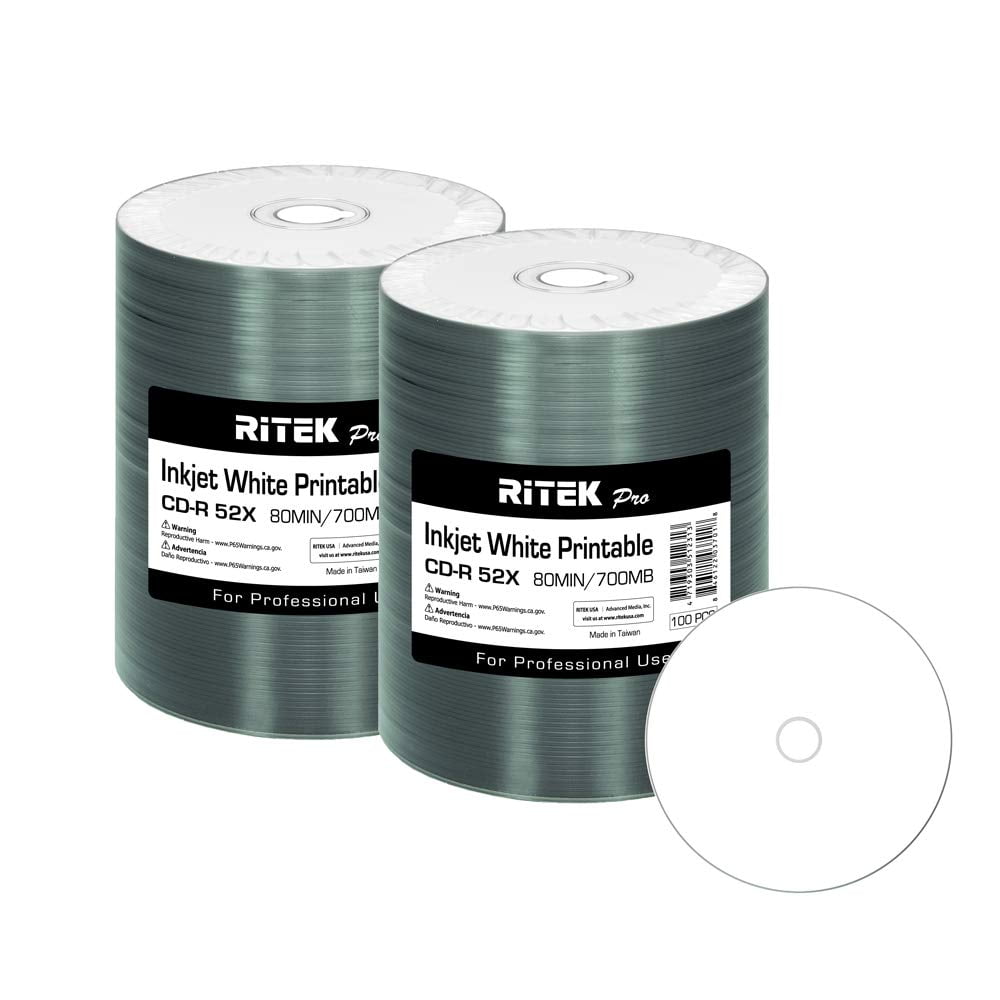 Click here for 200 Pack Ritek Pro (Professional Grade) Cd-R 52x 7... prices