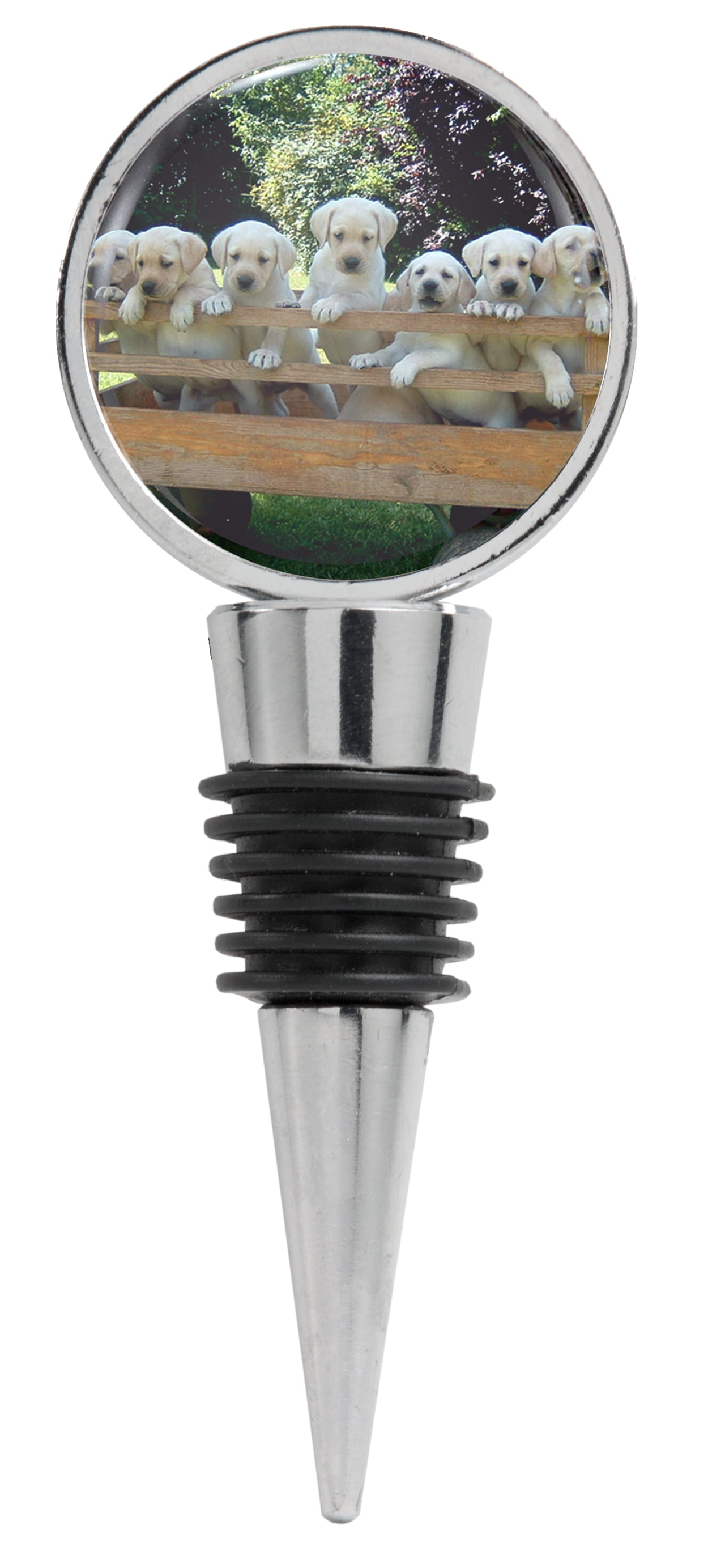 Wagonful of Yellow Labrador Lab Puppies Dogs Wine Stopper - Walmart.com