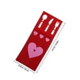 BESTYASH 4Pcs Red Felt Cutlery Pouch For Valentines Day Utensil Storage ...
