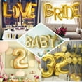 Efavormart Gold 40" tall Alphabet Letters/ Number Foil Balloons ...