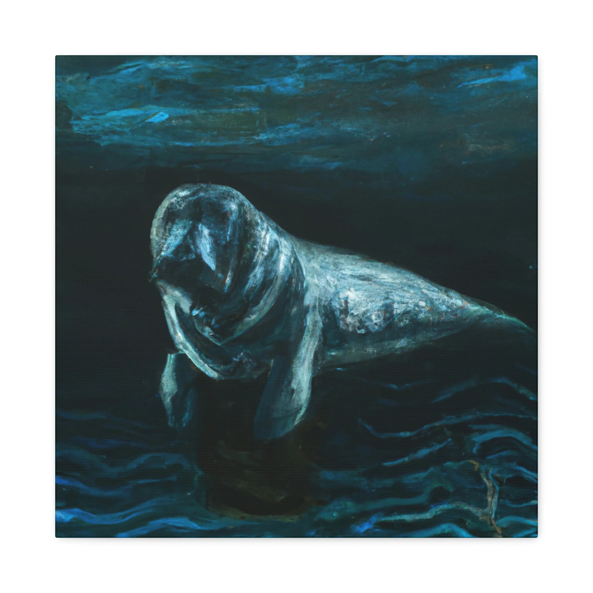 Manatee in Neoclassicism - Canvas - Walmart.com