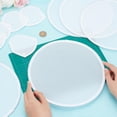 Sublimation Blank Polyester Folding Fan Flat Round White 250x2mm ...