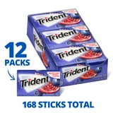 Trident Wild Blueberry Twist Sugar Free Gum, 12 Packs of 14 Pieces (168 ...