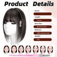 Hair Toppers for Women Real Human Hair, Black Brown 4.5*4inch Large ...
