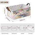 1PCS Fabric Storage Baskets with Iron Frame Foldable Storage Bins with ...