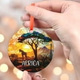 African Safari Christmas Ornament, Ceramic, Acrylic - Oceania Travel ...