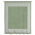 Cameo Brown Greek Key Sheer Curtains 72 Inch Length, Light Filtering ...