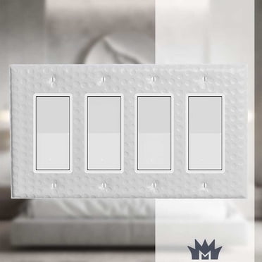 Monarch Abode, Hand Hammered, Decorator Rocker Wall Plate Cover, 2 Gang ...