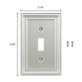 DEWENWILS 4 Pack Duplex Receptacle, Nickel Toggle Wall Plates, Light ...