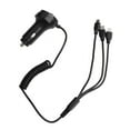 Car Charger with Voltage Display 55W Fast Charging Dual Ports Three-in ...