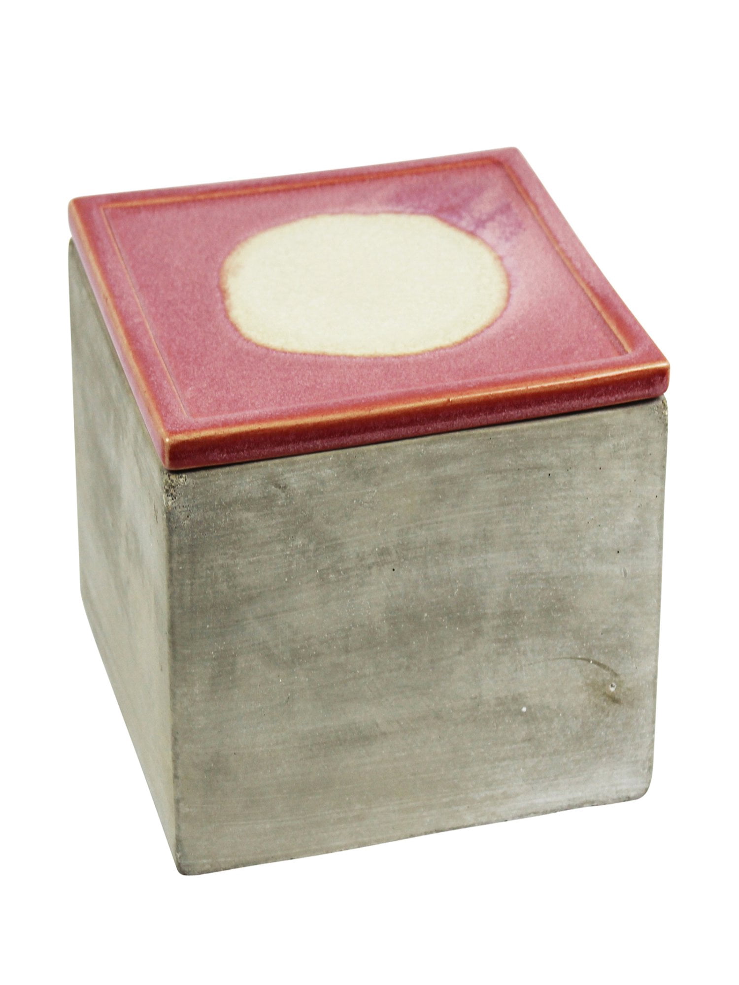 SageBrook Home Square Cement Box with Rose Spot Lid - Walmart.com
