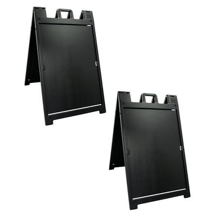 Plasticade Deluxe Signicade Portable Folding Double Sided Sign Stand (2 ...